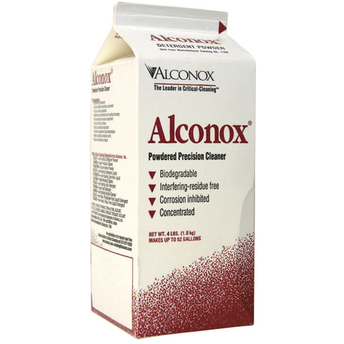 Alconox, Powdered Cleaner, 4 lb. Box
